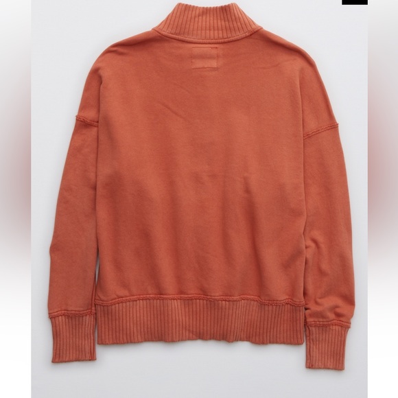 Tops | Aerie Oh Snap Weekend Henley Mock Neck Sweatshirt | Poshmark